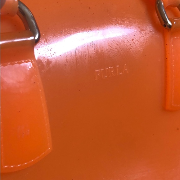 Bags | Furla Candy Bag Neon Orange | Poshmark